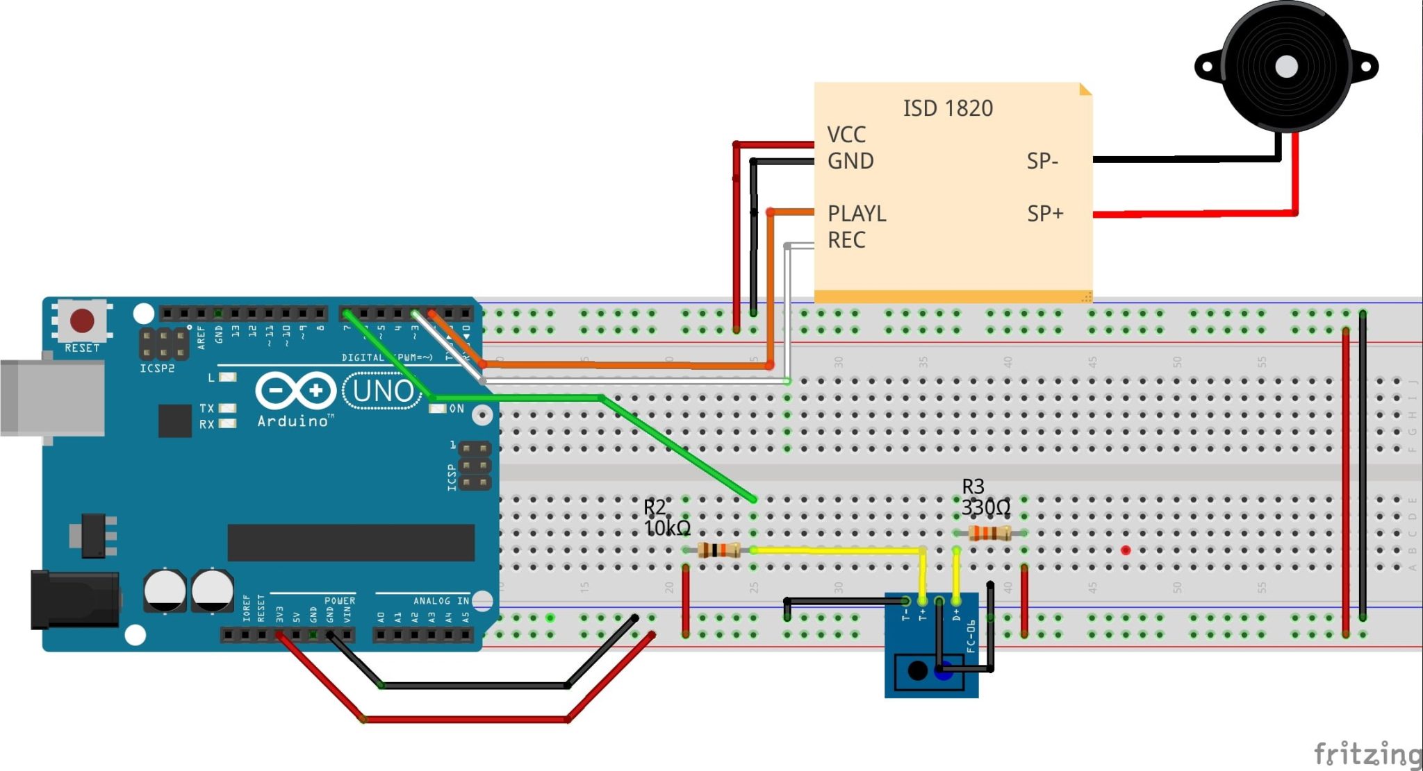 Gravação e Reprodução de Áudio com Módulo ISD1820 - Blog Eletrogate