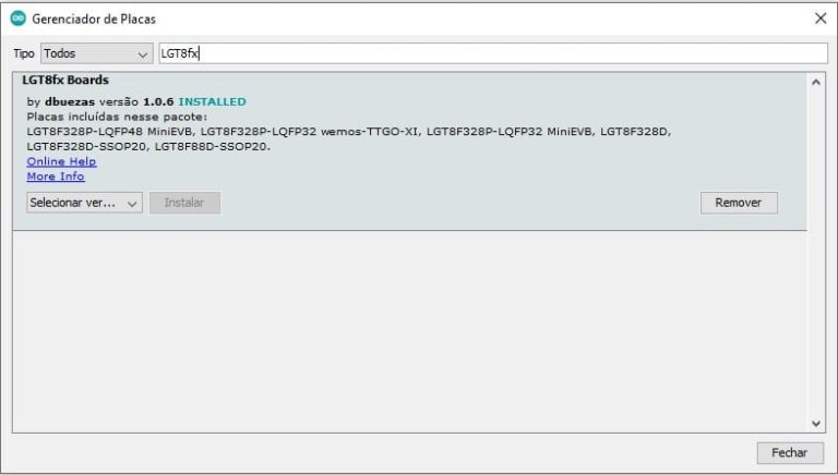 Tutorial Pro Mini EVB LGT8F328P - Arduino IDE - Blog Eletrogate